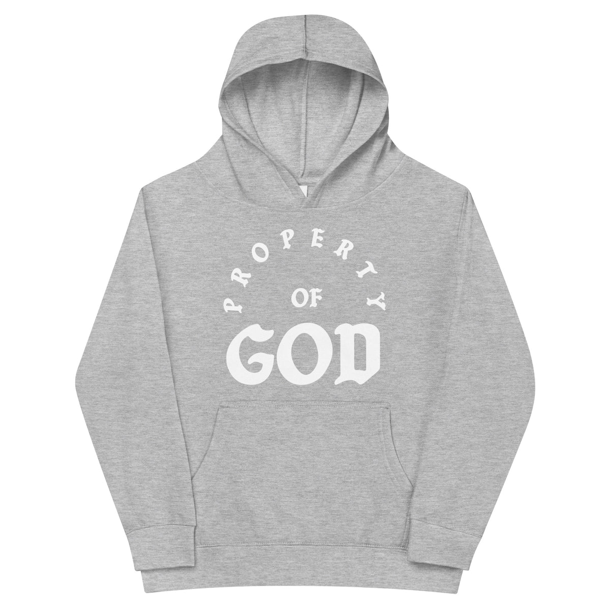 Kids fleece hoodie – Property of GOD clothing